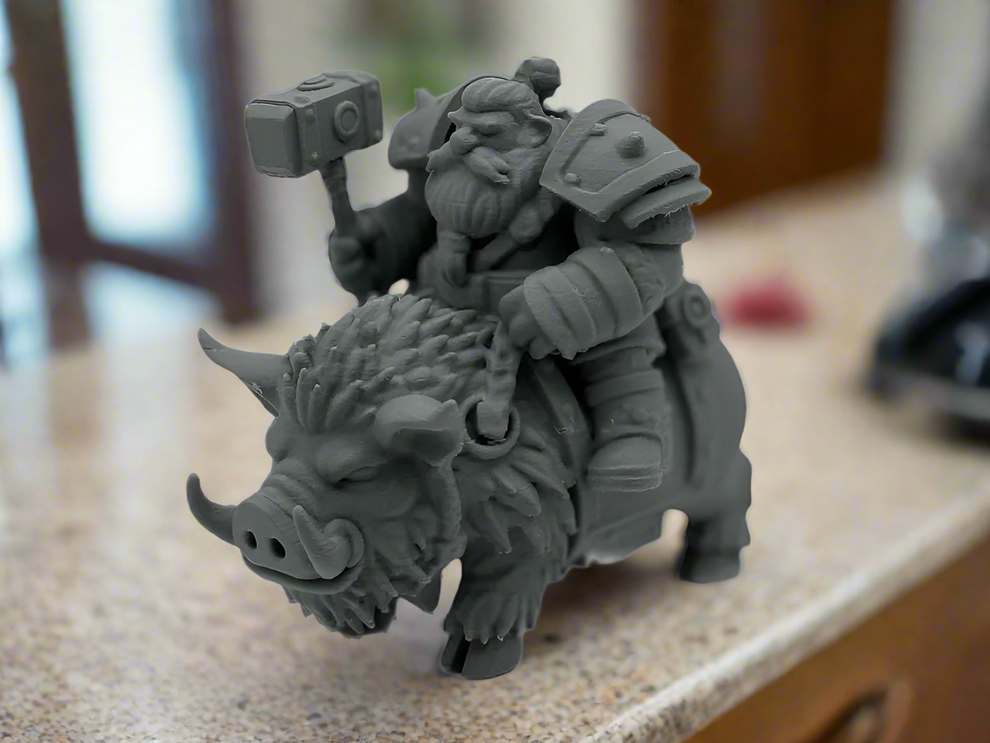 Fantasy Dwarf Rider – Celestial Crafts