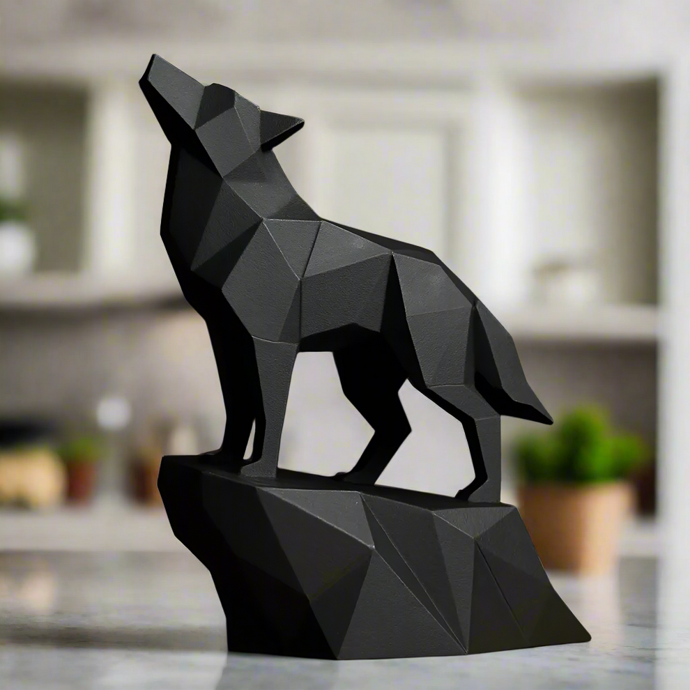 Wolf Standing Figurine – Celestial Crafts