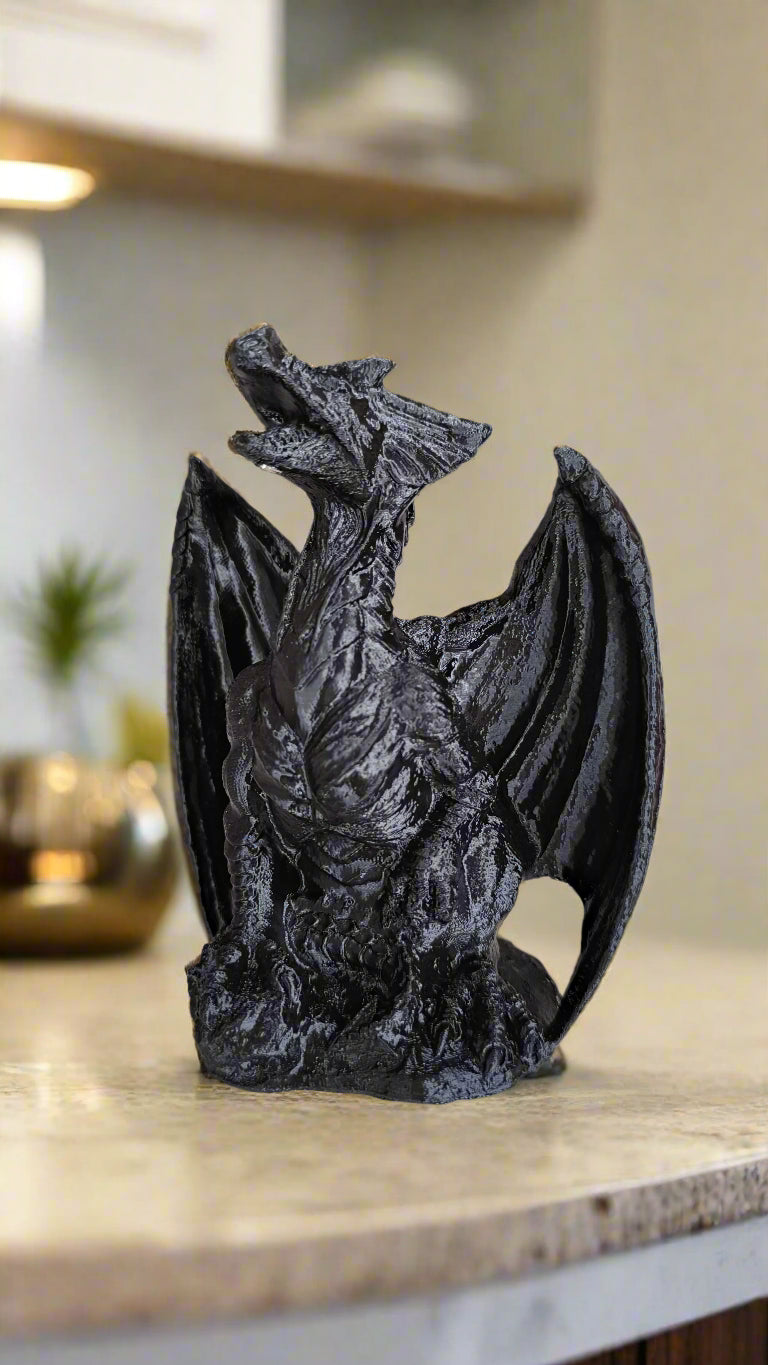 Miniature Dragon Sculpture: Fantasy Decor – Celestial Crafts