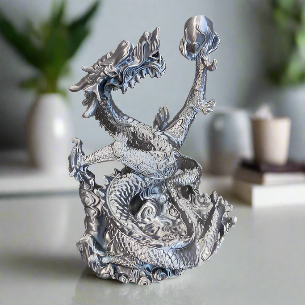 Decorative Dragon with Gemstone Accent – Celestial Crafts