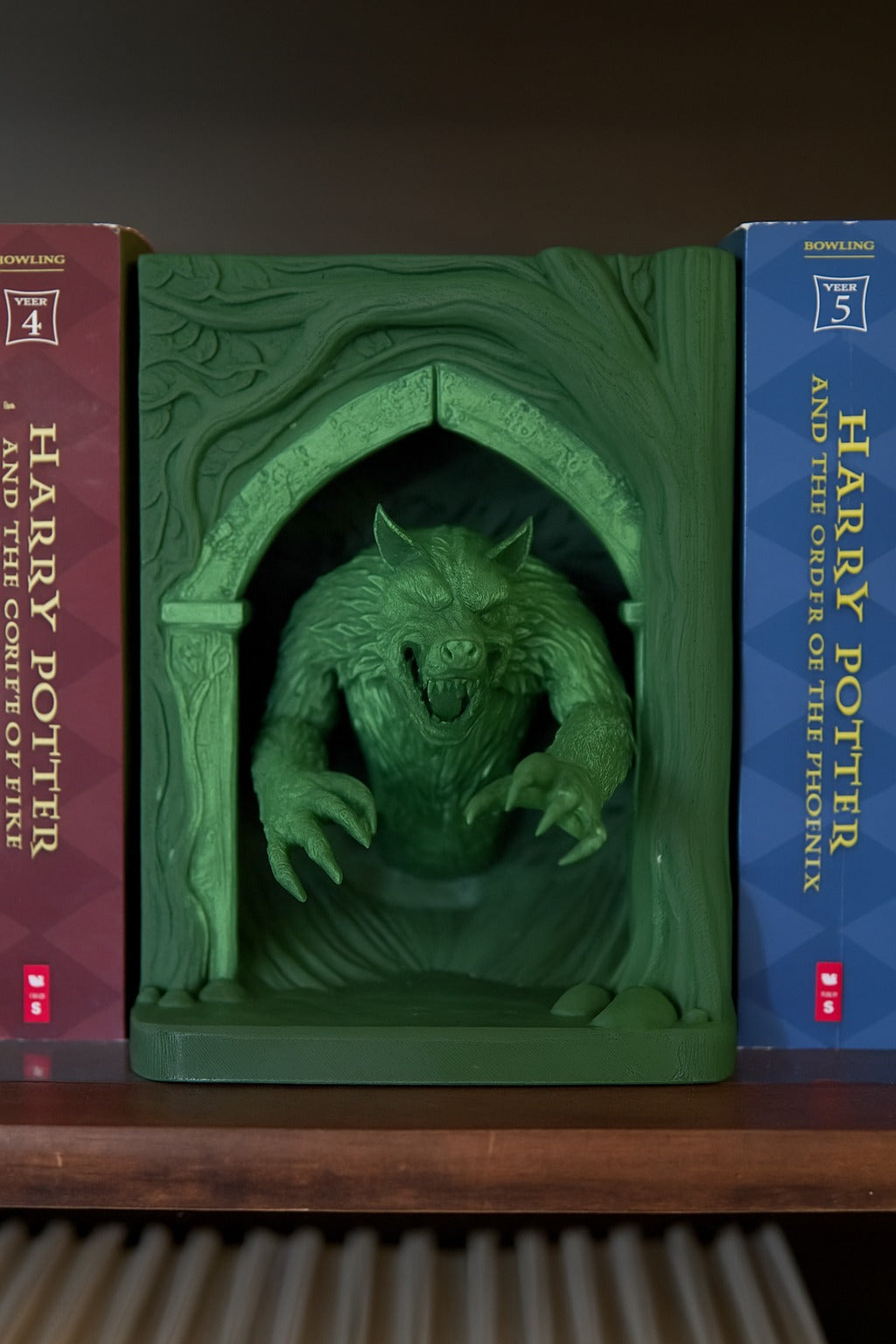 Book Nook Shelf Insert India | Werewolf Guardian Bookend for Home Decor ...