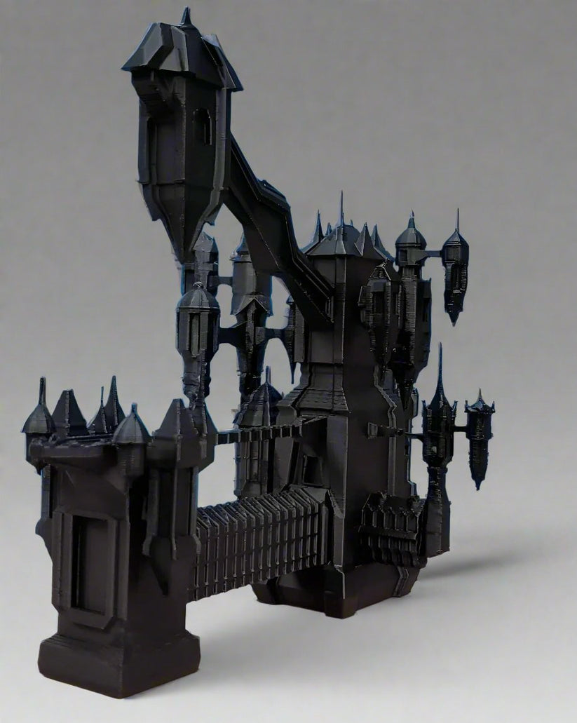 3D Printed Gothic Castle - Fantasy Architecture Showpiece - Celestial ...