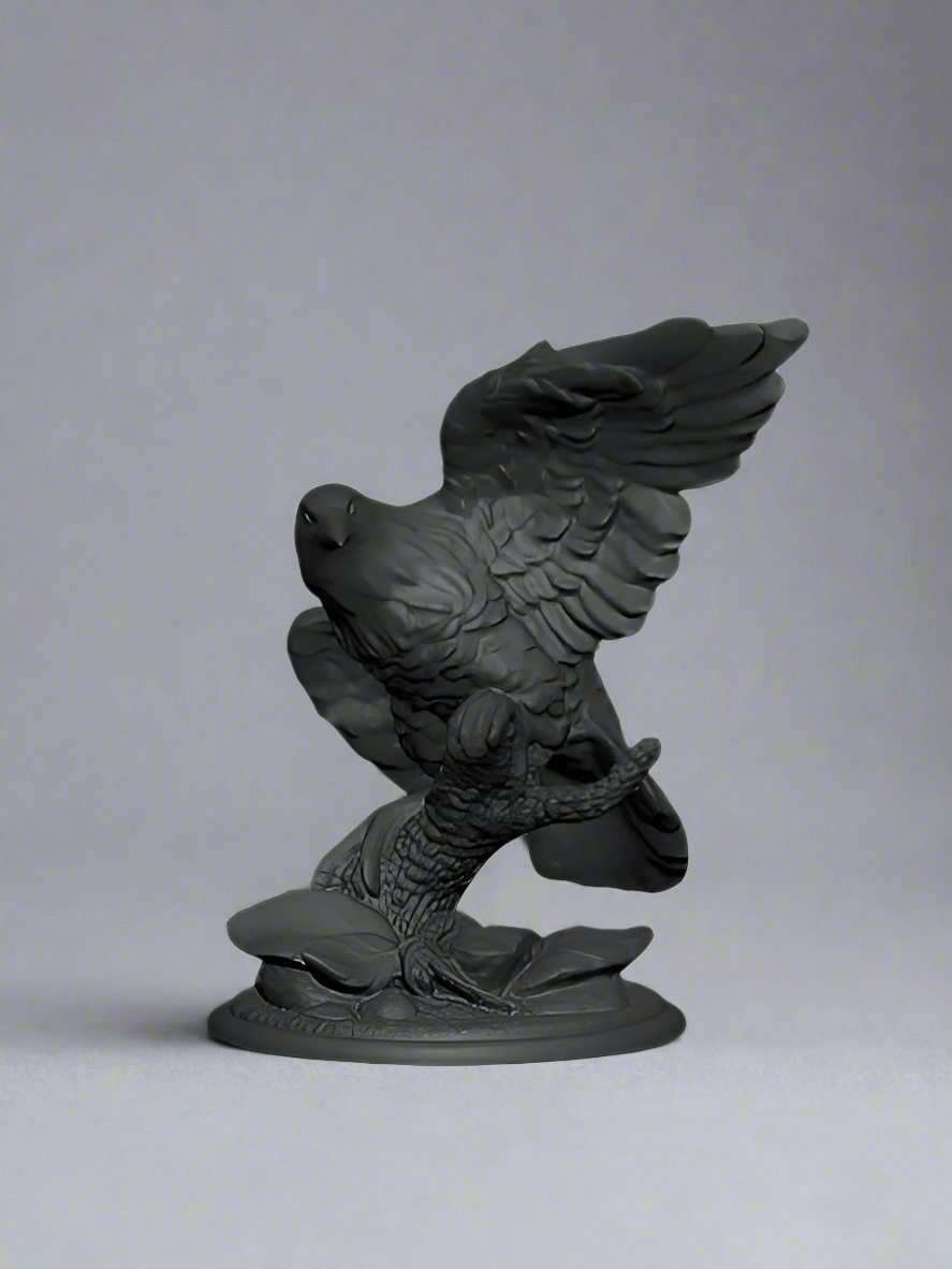 Soaring High: 3D Printed Hawk Statue - Celestial Crafts
